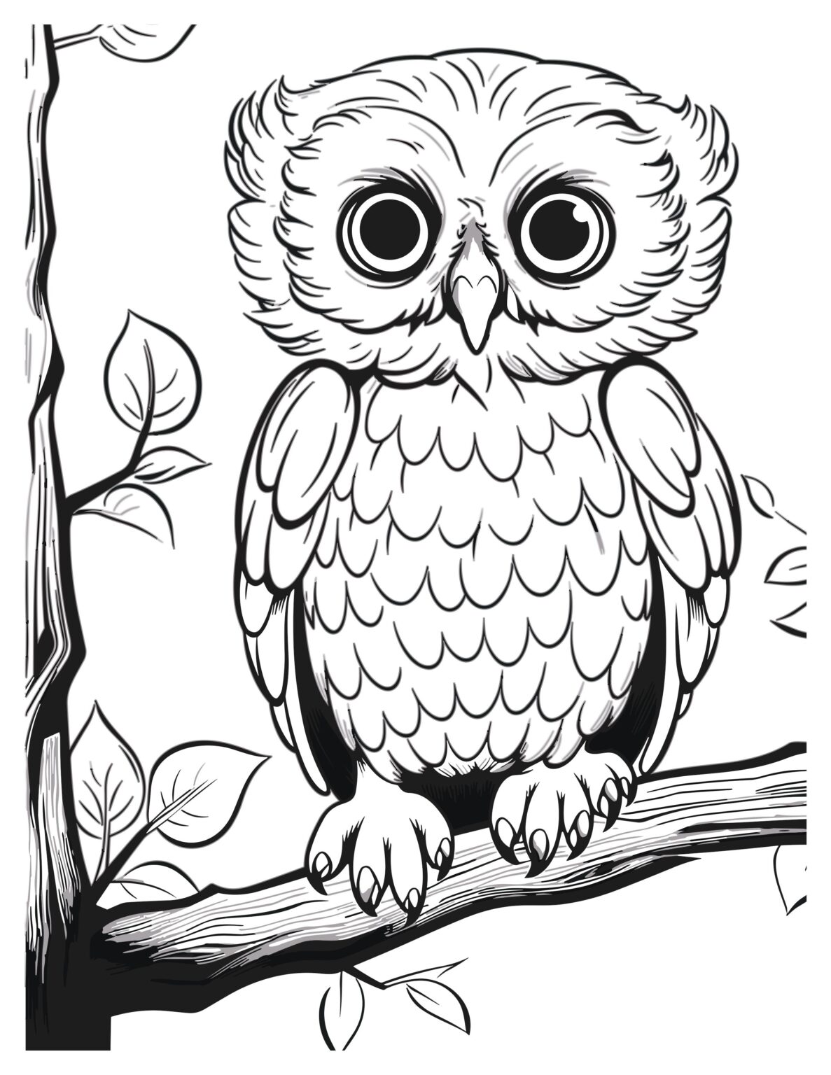 Wise Owl Coloring Pages For Kids | Free Printable Sheets