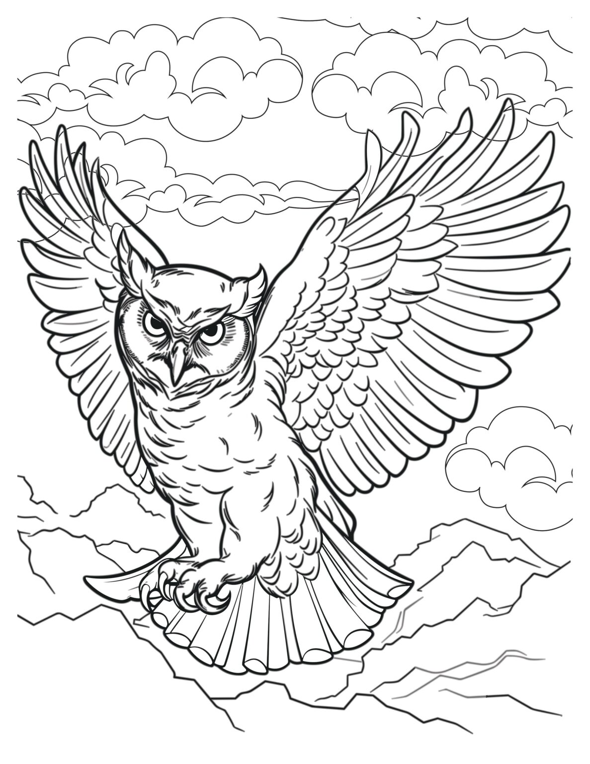 Wise Owl Coloring Pages For Kids | Free Printable Sheets