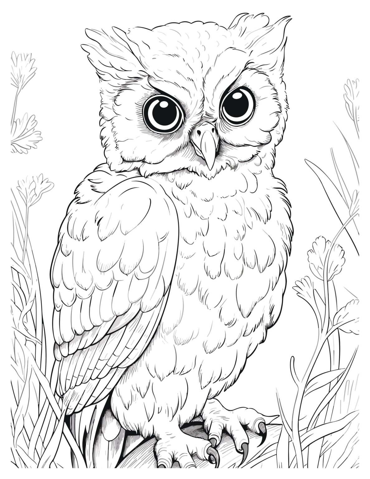 Wise Owl Coloring Pages For Kids | Free Printable Sheets