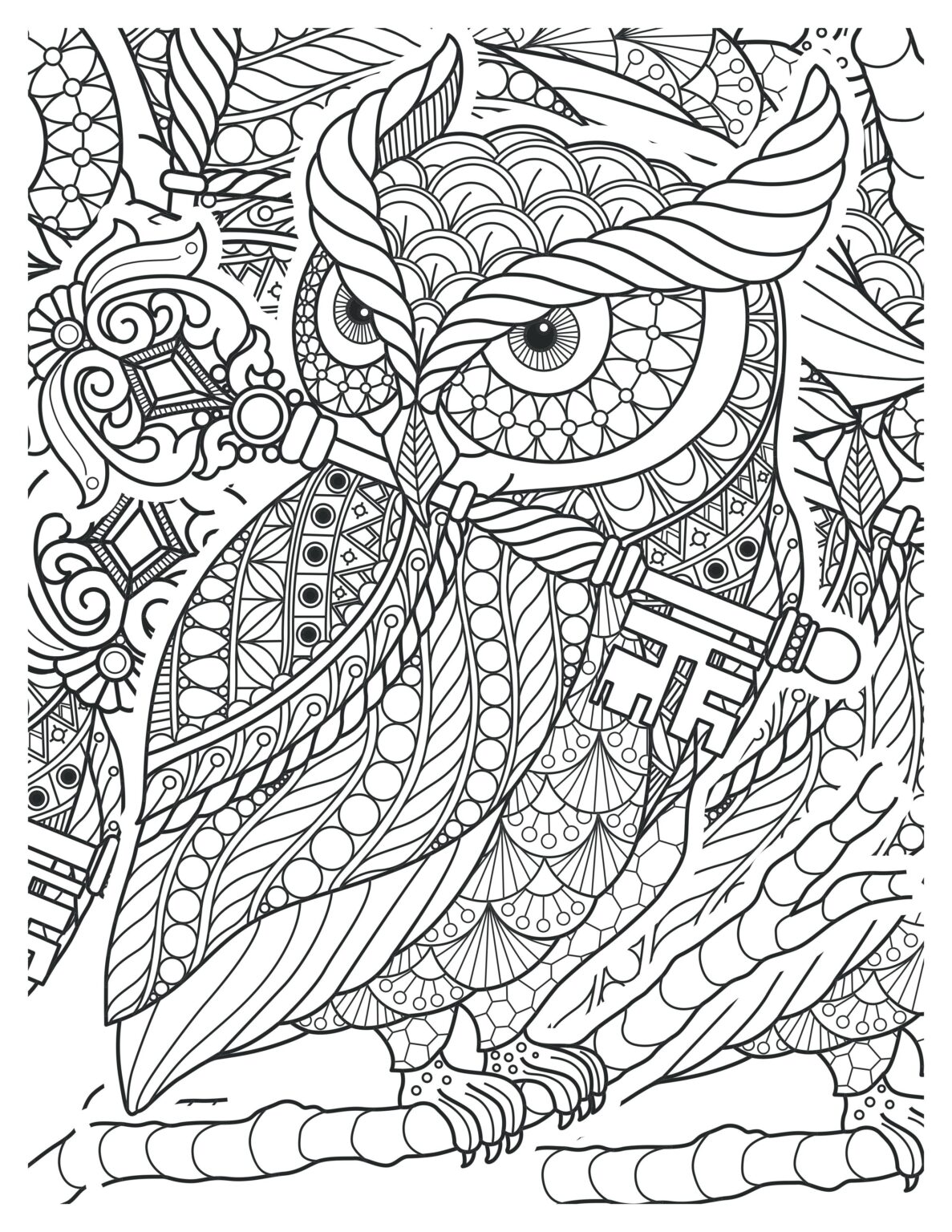 Wise Owl Coloring Pages For Kids | Free Printable Sheets