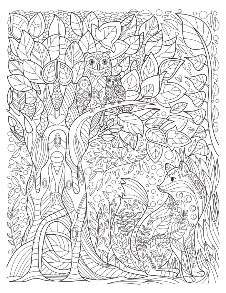 Tranquil Wildlife Coloring Pages: Serene Nature Scenes