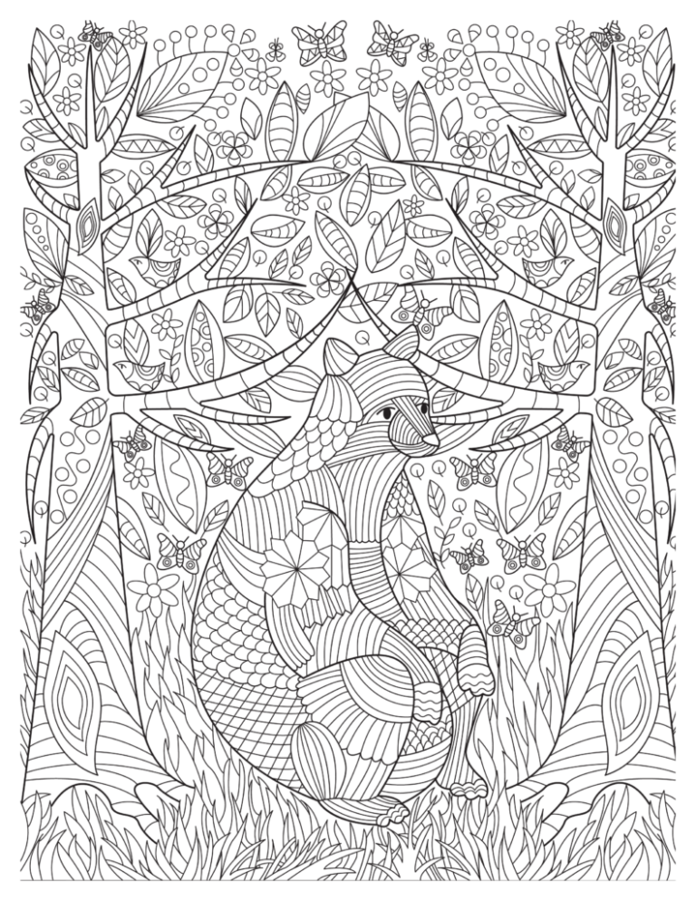 Tranquil Wildlife Coloring Pages: Serene Nature Scenes