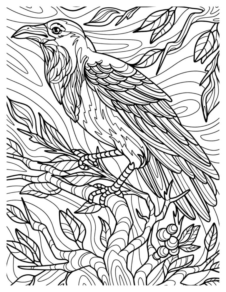 Tranquil Wildlife Coloring Pages: Serene Nature Scenes