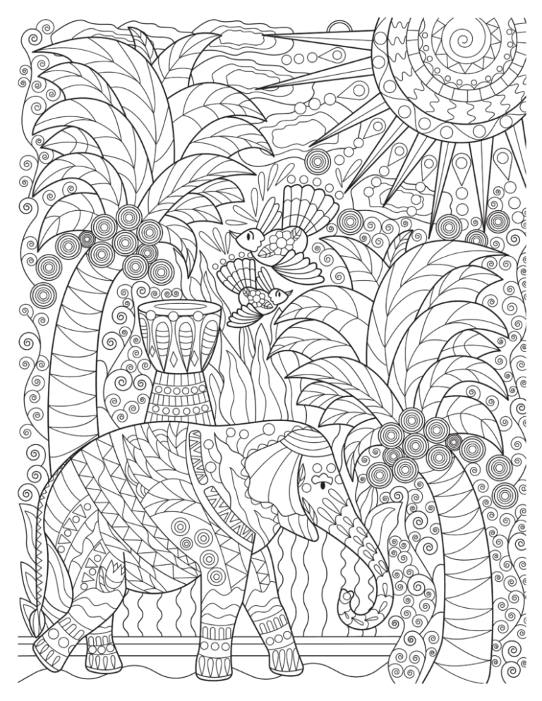 Tranquil Wildlife Coloring Pages: Serene Nature Scenes