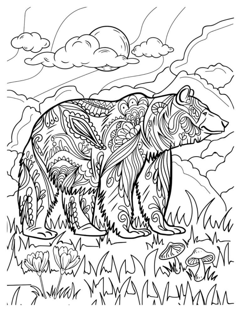 Tranquil Wildlife Coloring Pages: Serene Nature Scenes