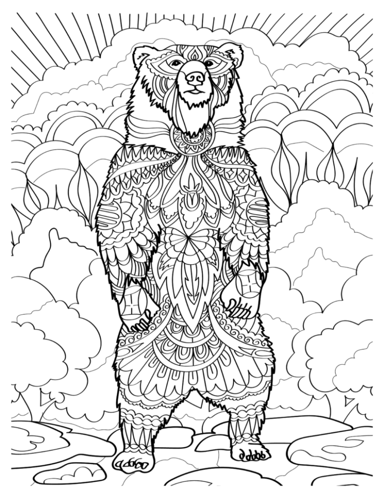Tranquil Wildlife Coloring Pages: Serene Nature Scenes