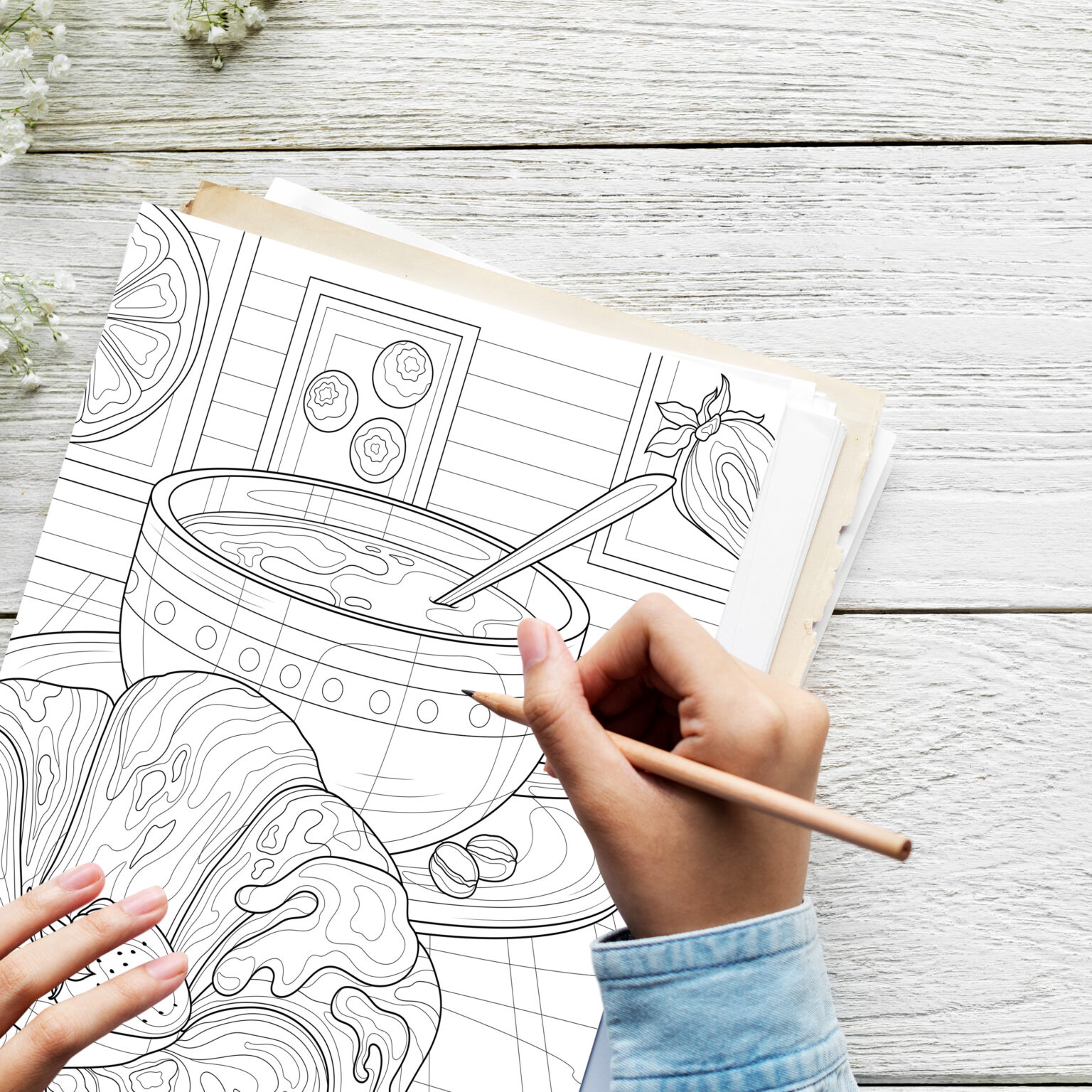 Coffee And Tea Time Coloring Pages | Relaxation in Every Stroke