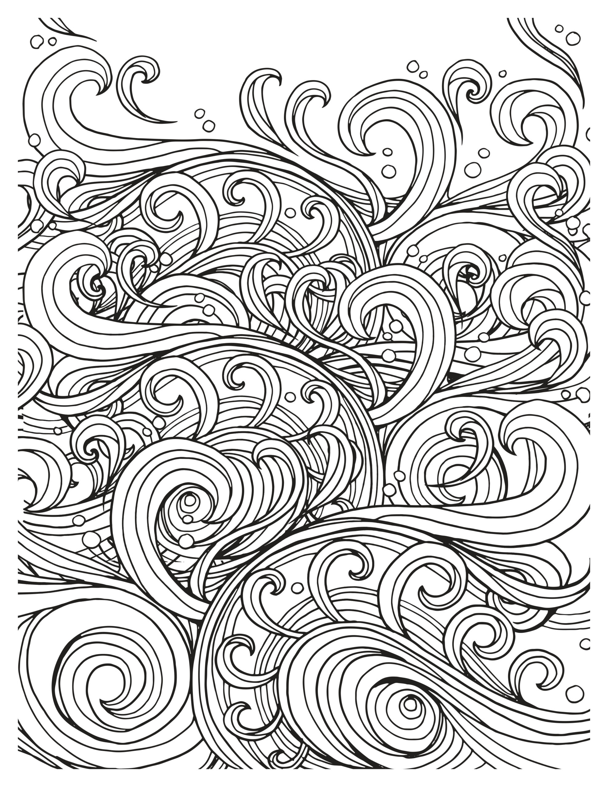 Ocean Waves Coloring Pages: Printable Seaside Serenity for Kids