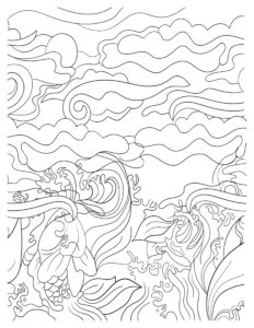 Ocean Waves Coloring Pages: Printable Seaside Serenity for Kids