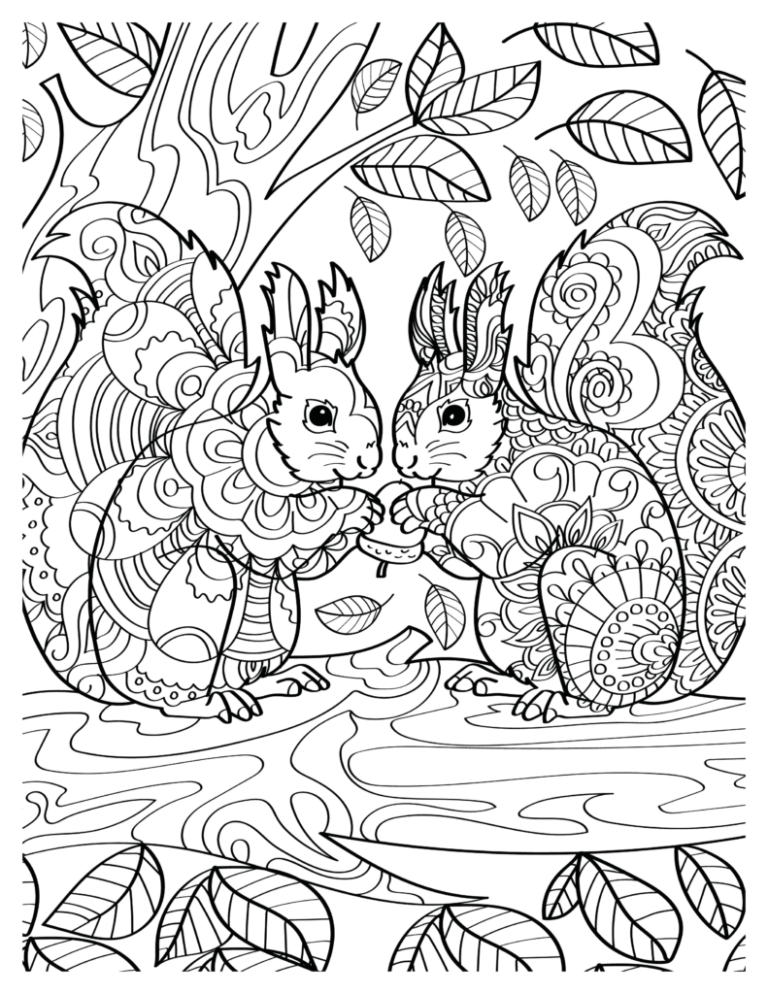 Tranquil Wildlife Coloring Pages: Serene Nature Scenes