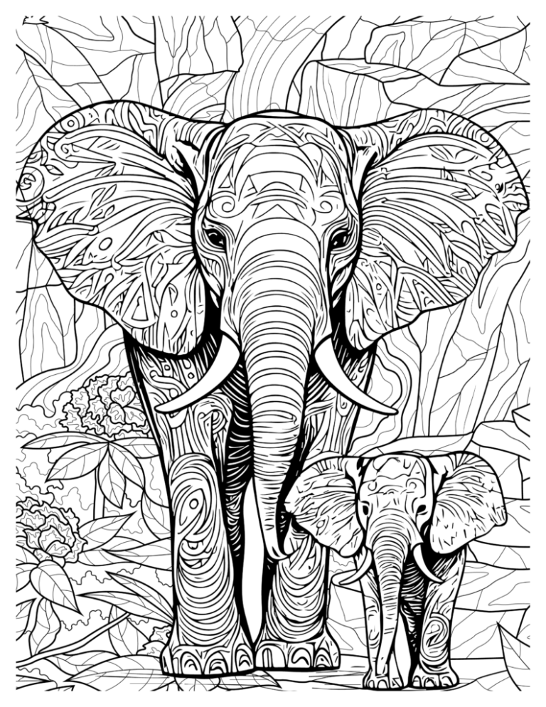 Tranquil Wildlife Coloring Pages: Serene Nature Scenes
