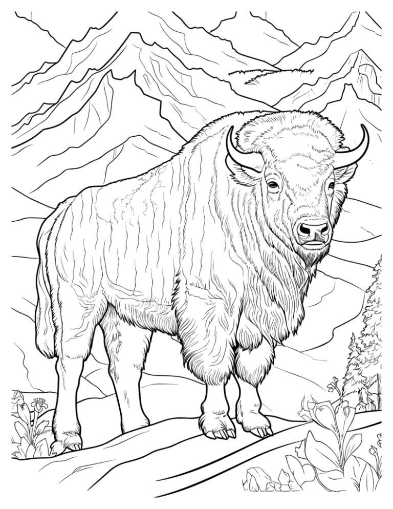 Tranquil Wildlife Coloring Pages: Serene Nature Scenes