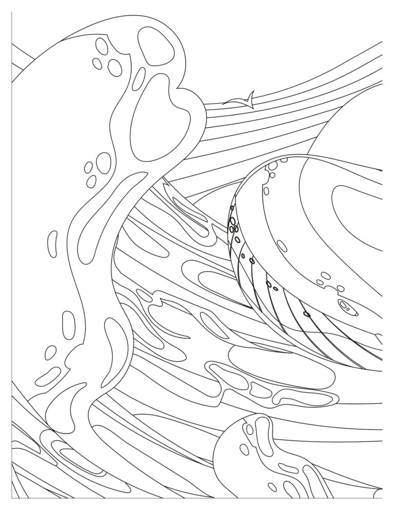 Ocean Waves Coloring Pages: Printable Seaside Serenity for Kids