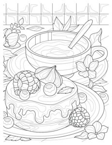 Coffee And Tea Time Coloring Pages | Relaxation in Every Stroke