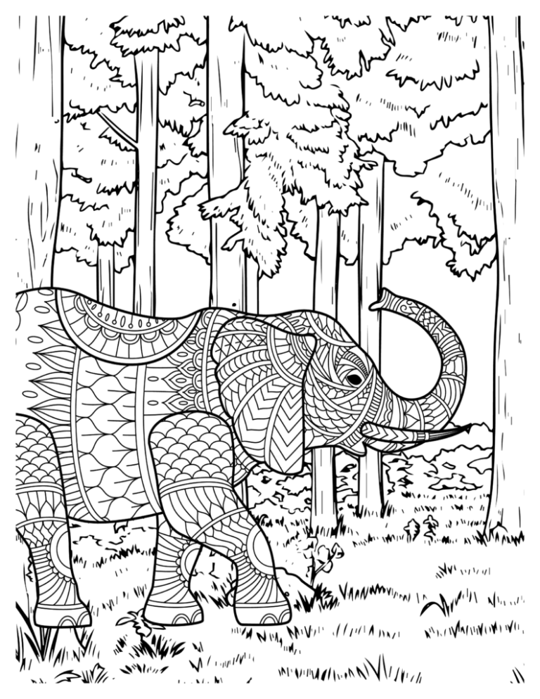 Tranquil Wildlife Coloring Pages: Serene Nature Scenes