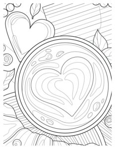 Coffee And Tea Time Coloring Pages | Relaxation in Every Stroke