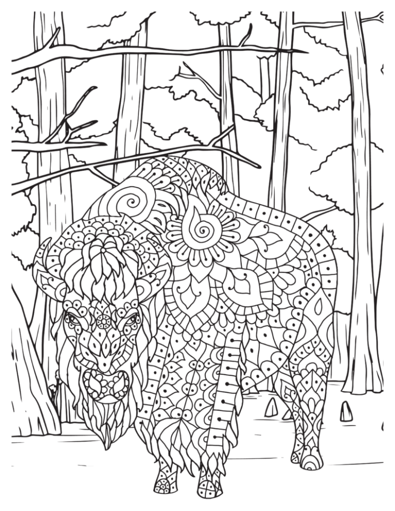 Tranquil Wildlife Coloring Pages: Serene Nature Scenes