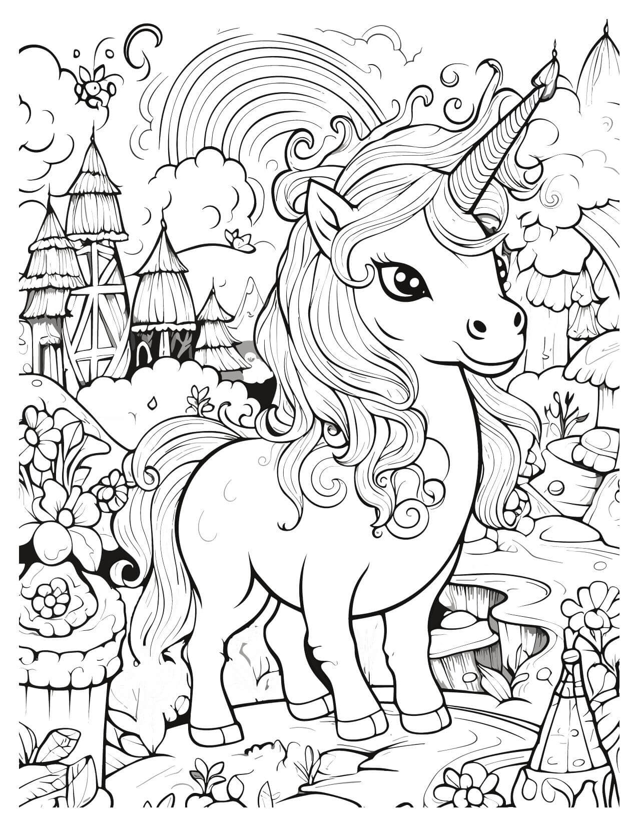 Fairytale Creatures Coloring Pages for All Ages