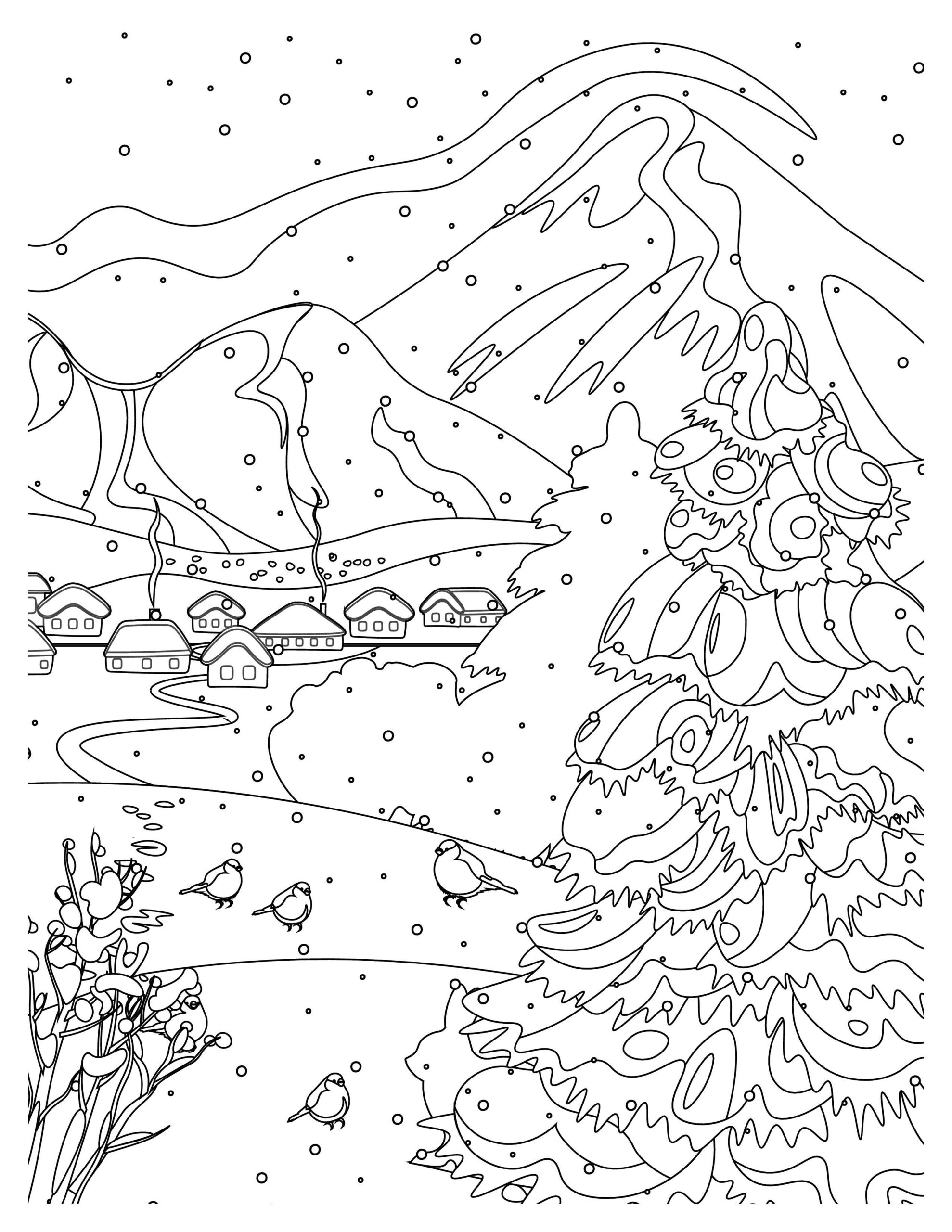 "Free Snow Coloring Pages for Kids | Printable Winter Fun"
