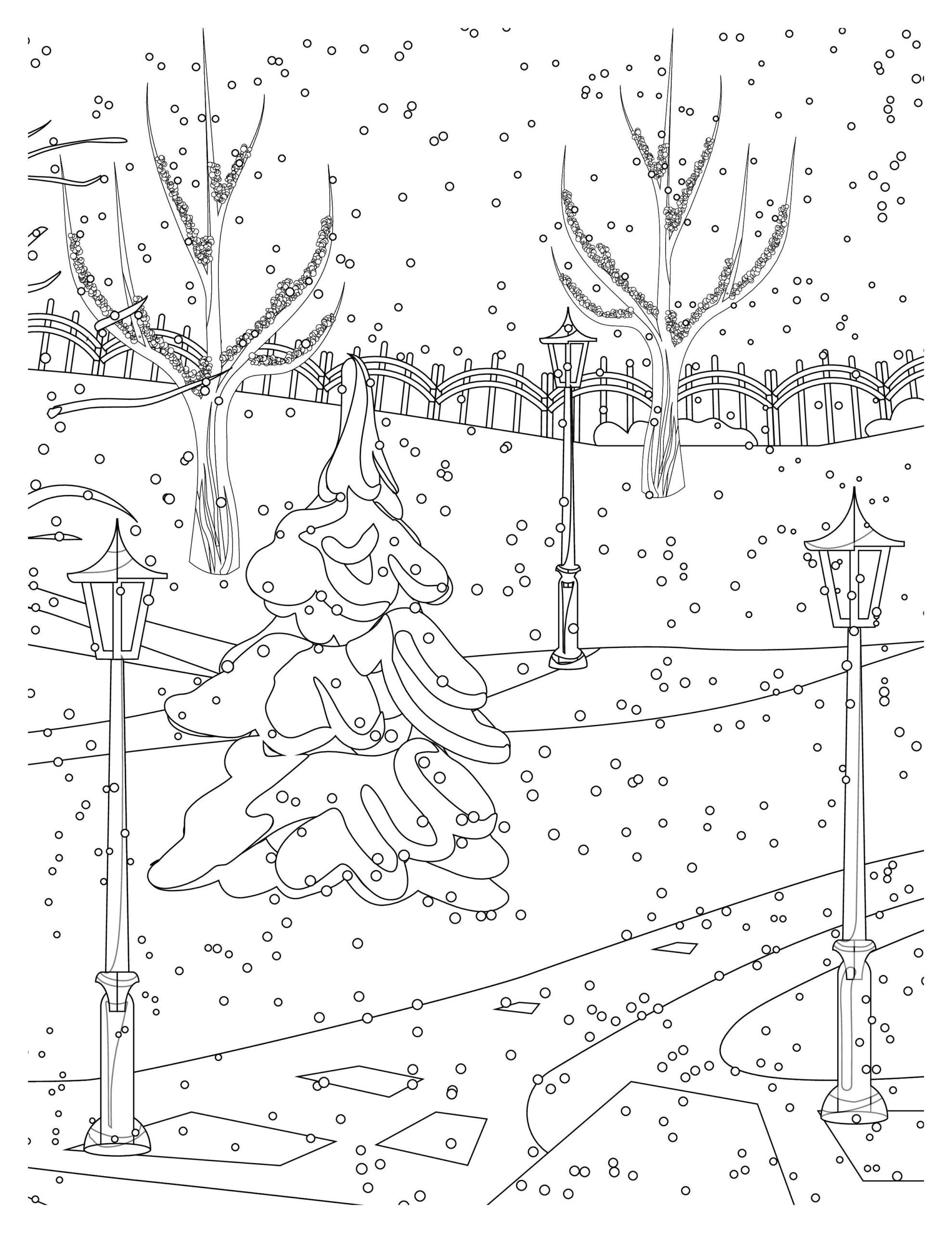 "Free Snow Coloring Pages for Kids | Printable Winter Fun"