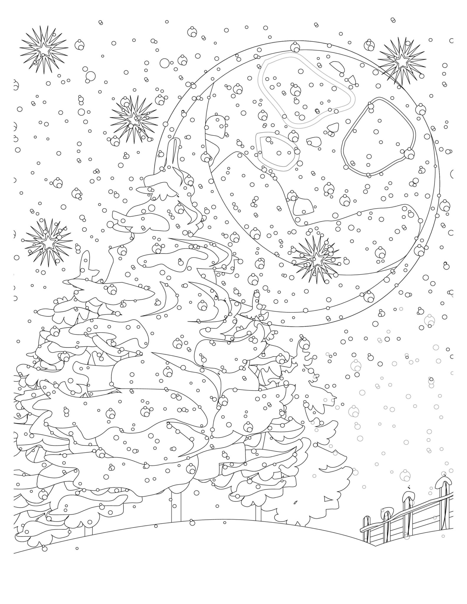 "Free Snow Coloring Pages for Kids | Printable Winter Fun"