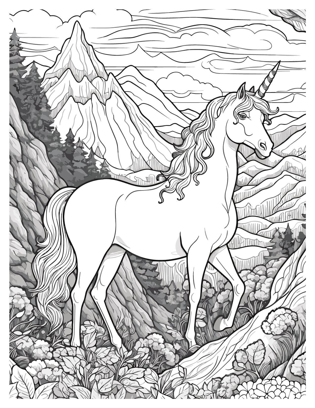 Fairytale Creatures Coloring Pages for All Ages