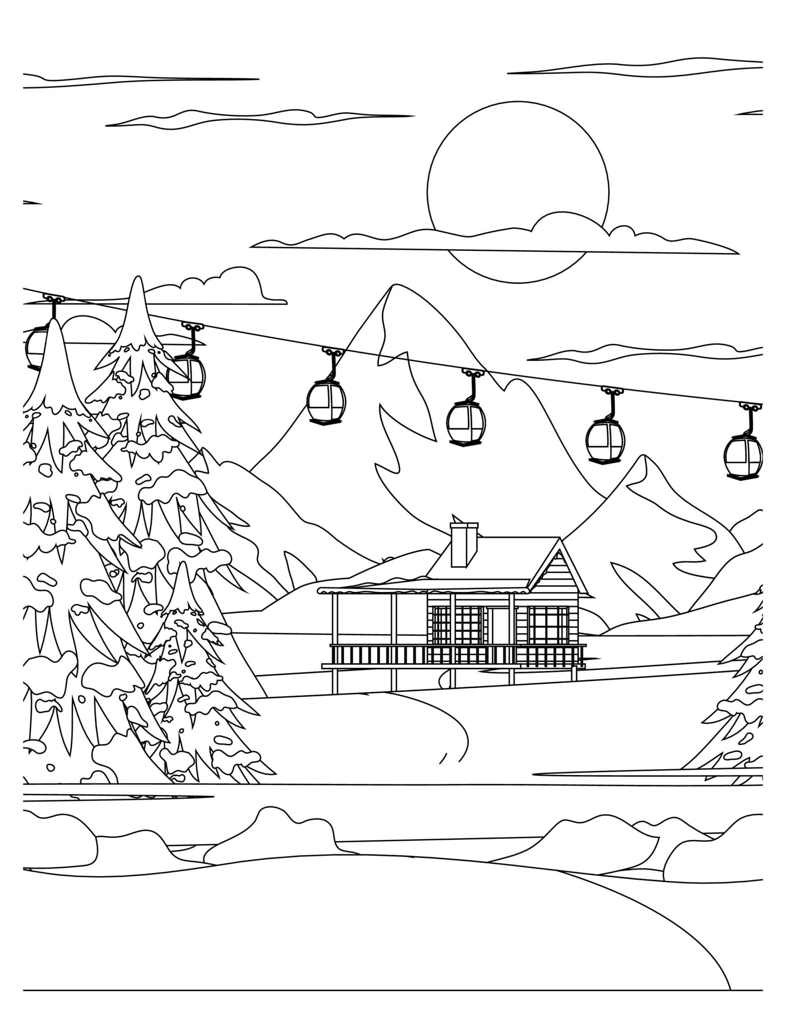 "Free Snow Coloring Pages for Kids | Printable Winter Fun"
