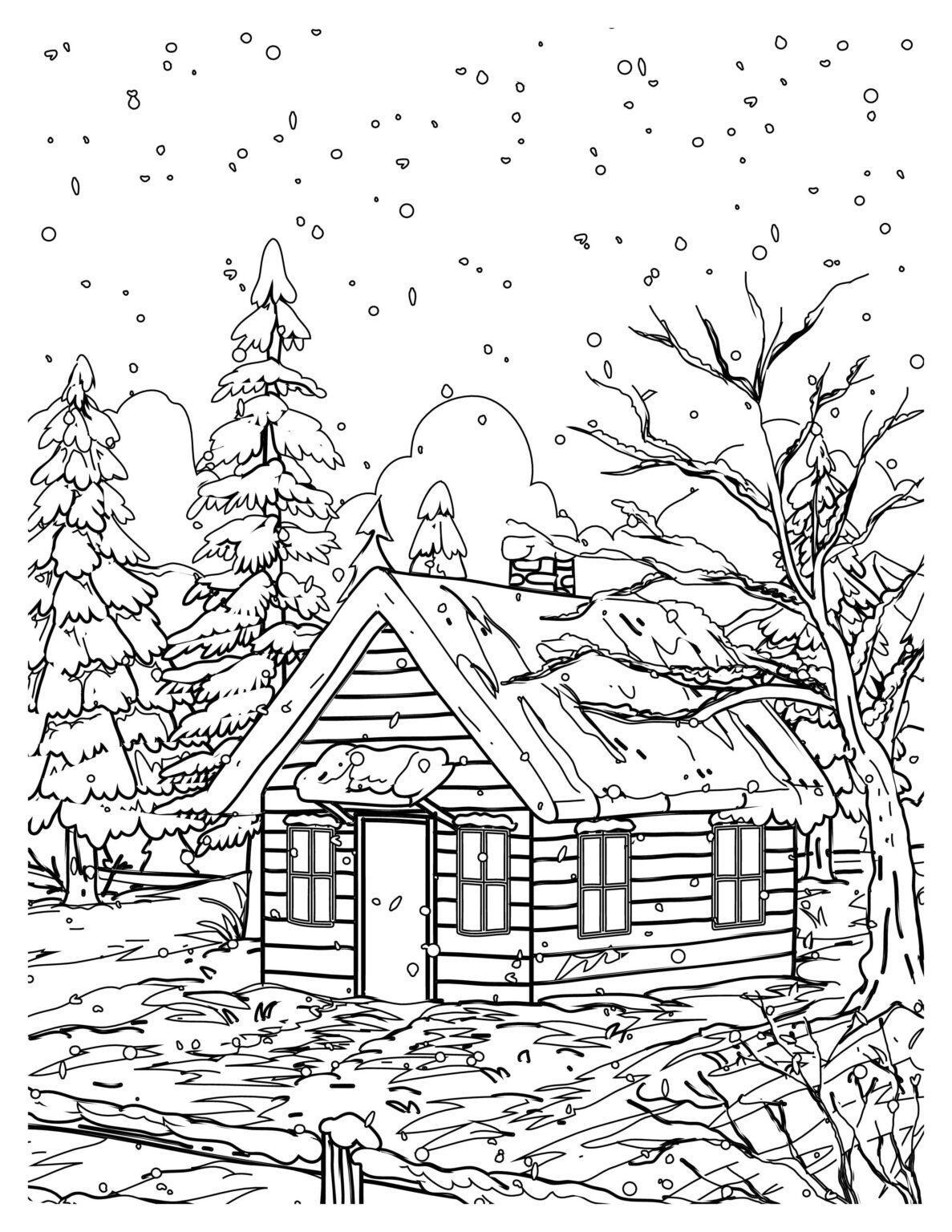 "Free Snow Coloring Pages for Kids | Printable Winter Fun"