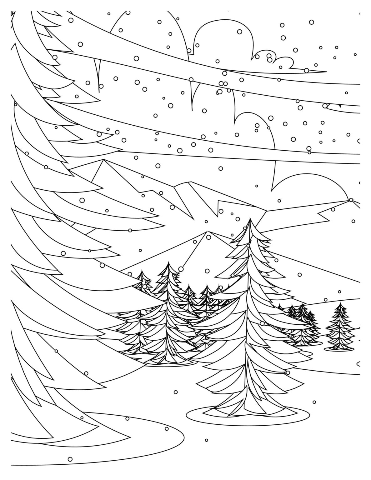 "Free Snow Coloring Pages for Kids | Printable Winter Fun"