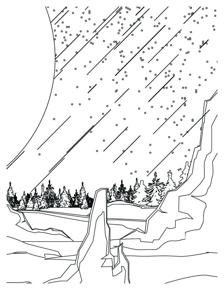 "Aurora Borealis Coloring Pages | Explore Nature's Beauty"