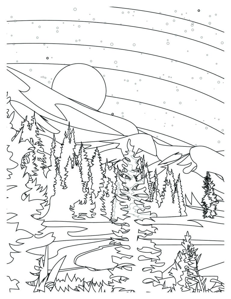 "Aurora Borealis Coloring Pages | Explore Nature's Beauty"