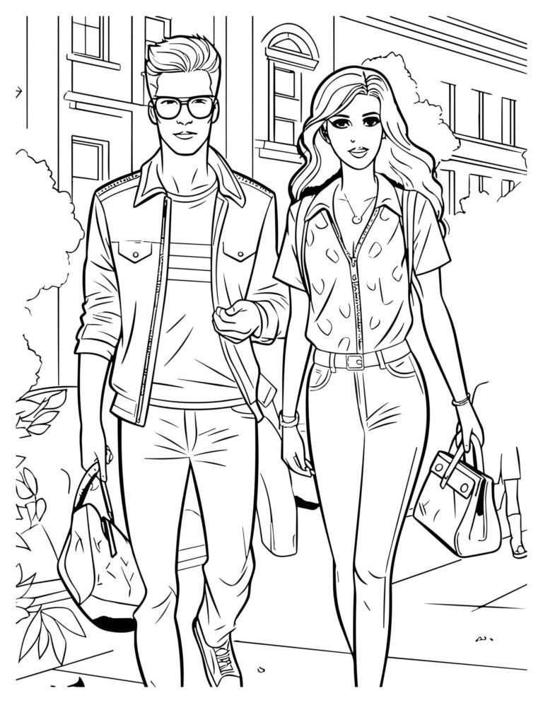 Fashion Frenzy Coloring Pages for All Ages | Express Your Style