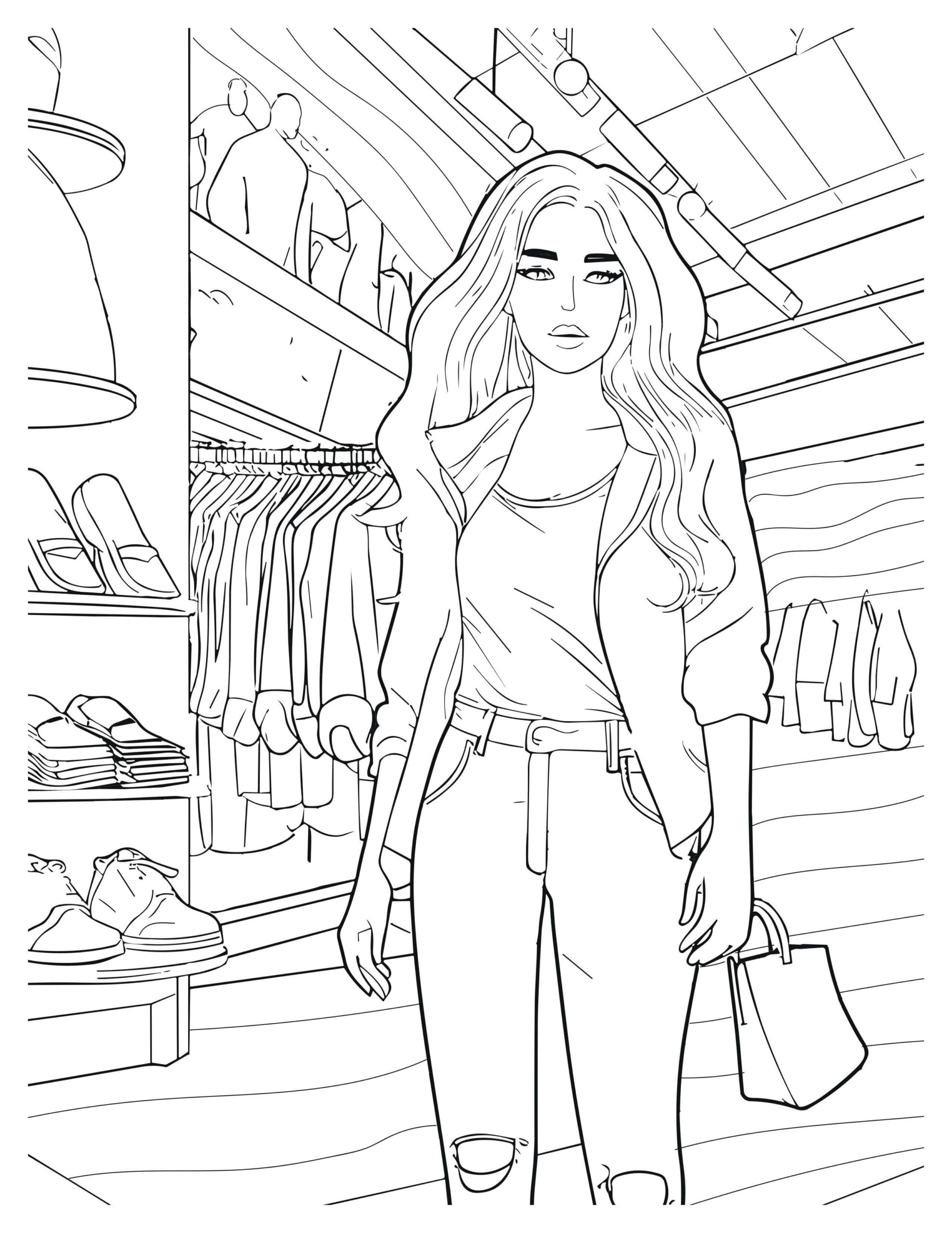 Fashion Frenzy Coloring Pages for All Ages | Express Your Style