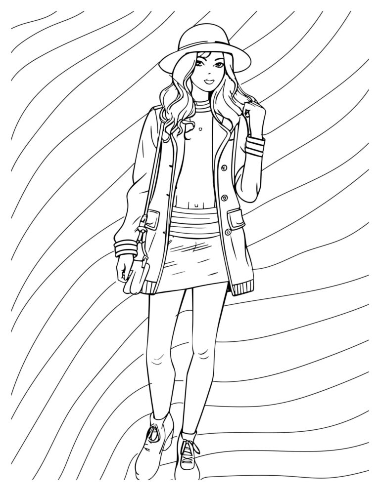 Fashion Frenzy Coloring Pages for All Ages | Express Your Style