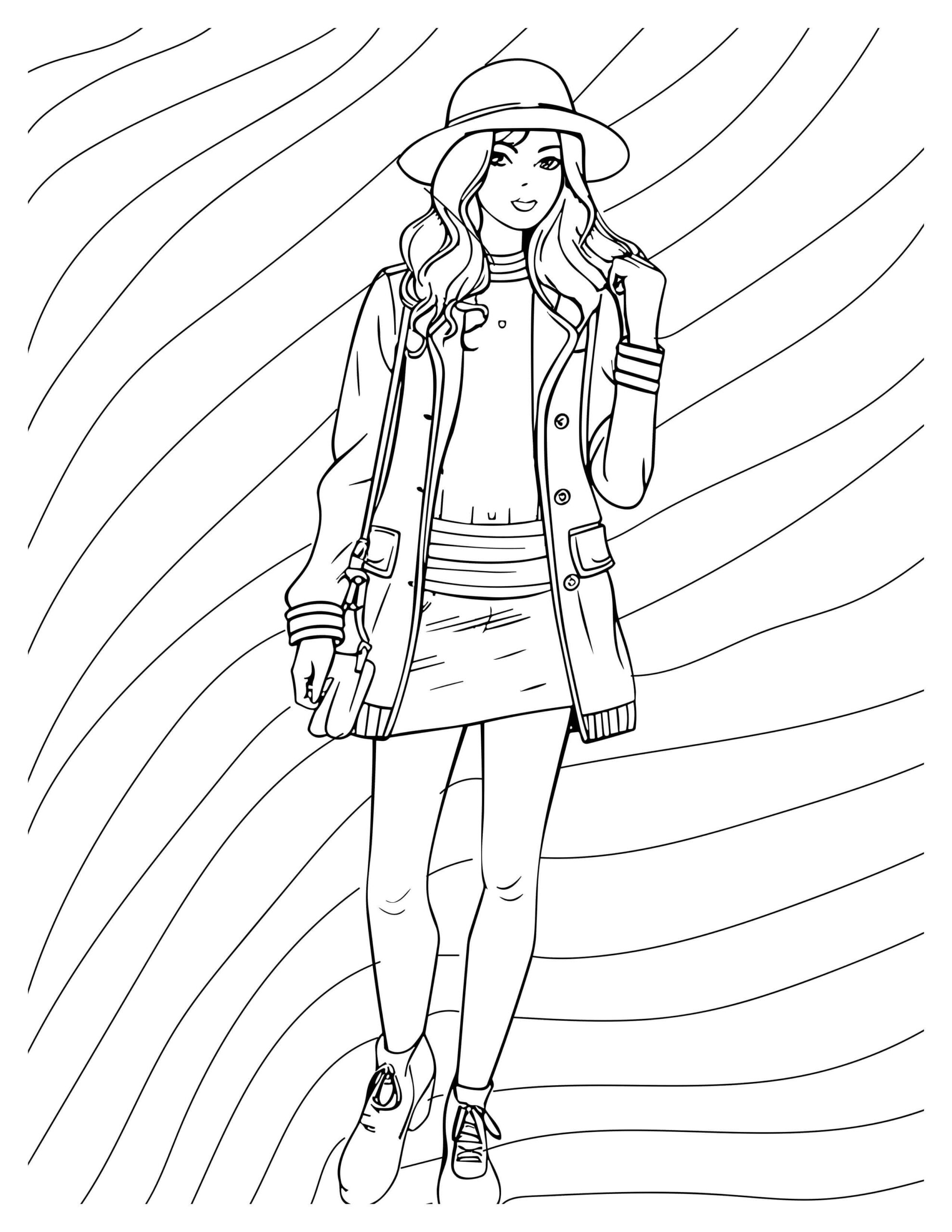 Fashion Frenzy Coloring Pages for All Ages | Express Your Style