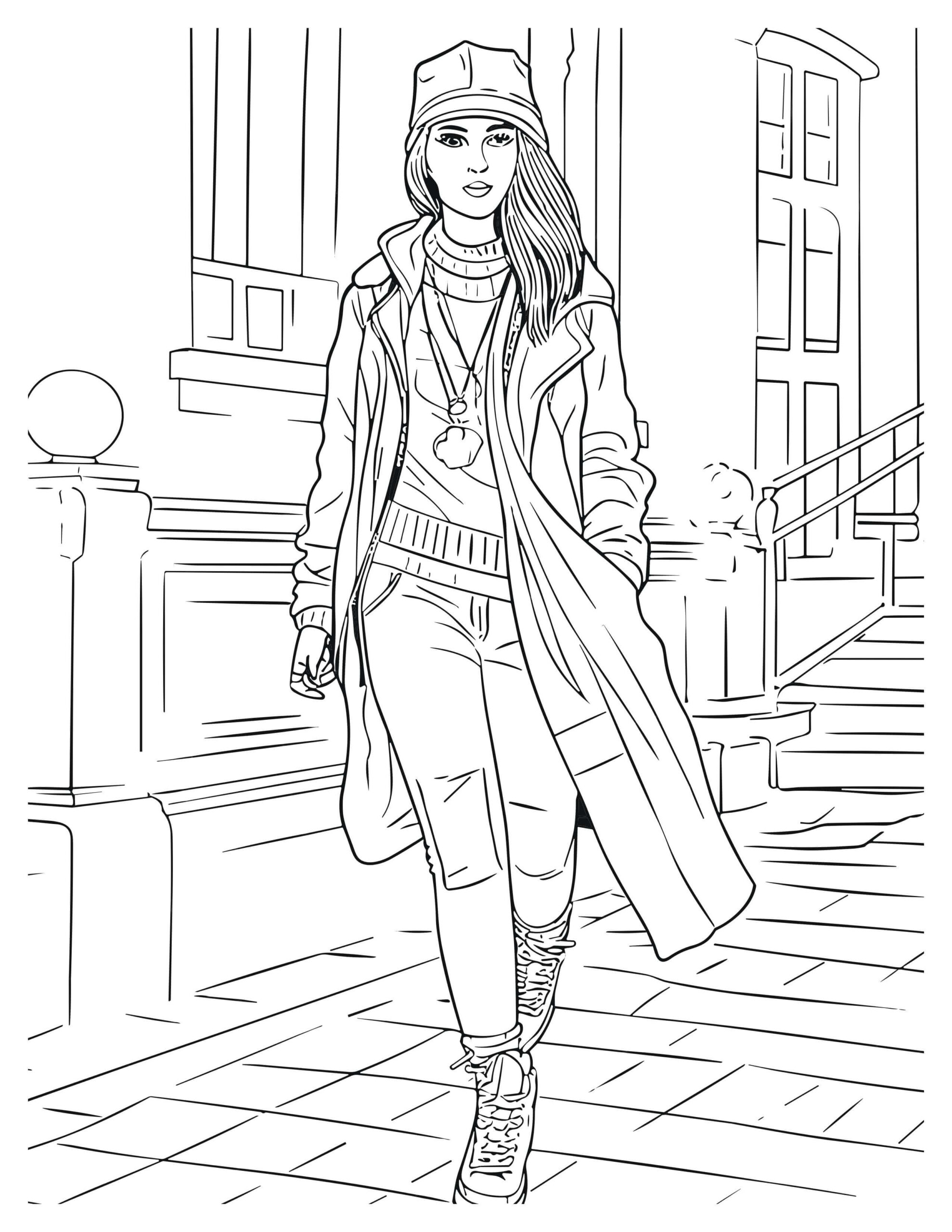 Fashion Frenzy Coloring Pages for All Ages | Express Your Style