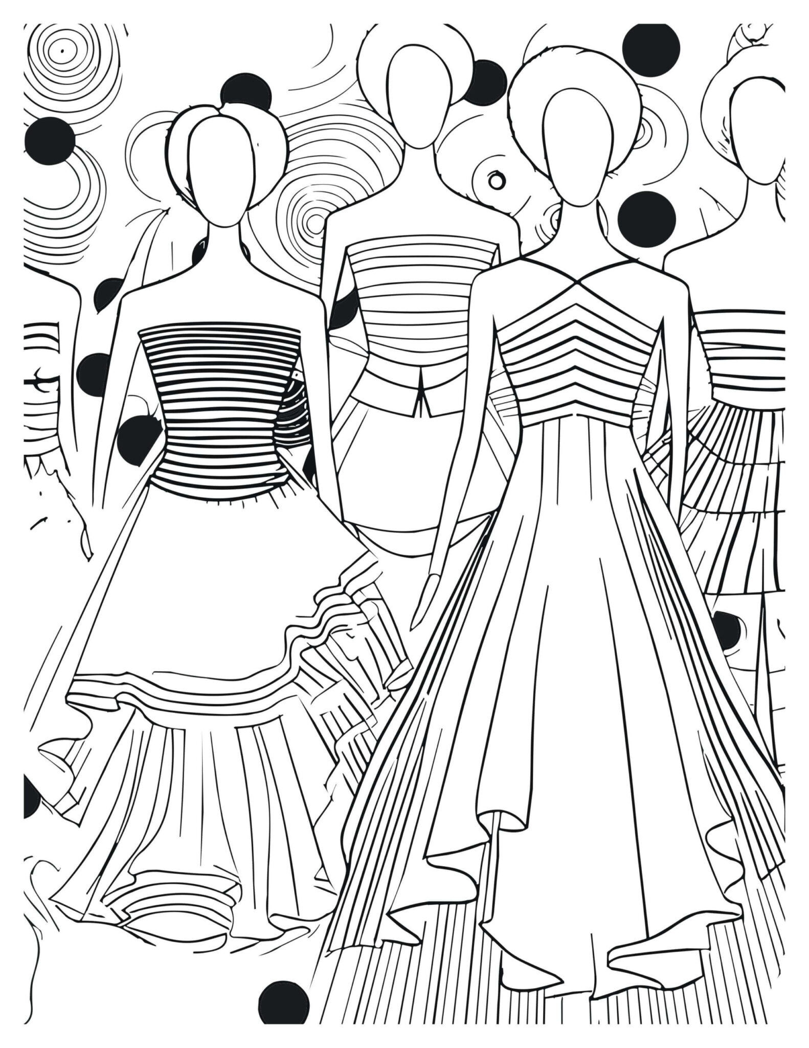 Fashion Frenzy Coloring Pages for All Ages | Express Your Style