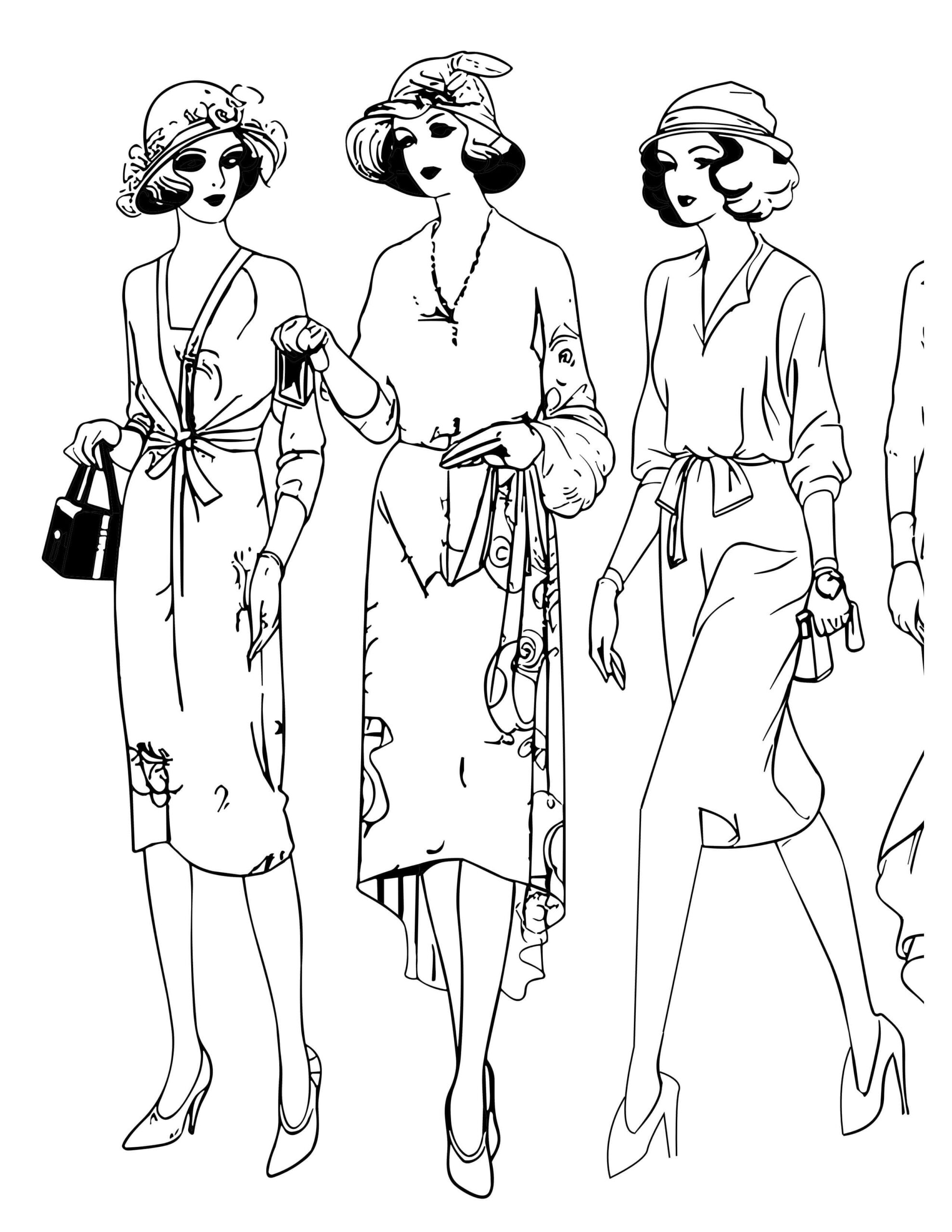 Fashion Frenzy Coloring Pages for All Ages | Express Your Style