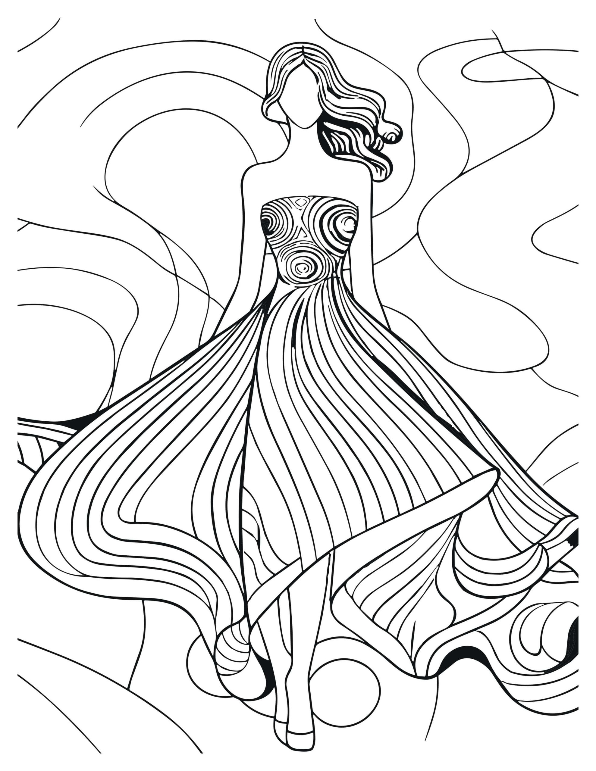 Fashion Frenzy Coloring Pages for All Ages | Express Your Style