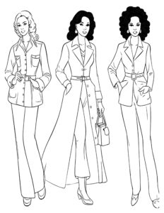 Fashion Frenzy Coloring Pages for All Ages | Express Your Style