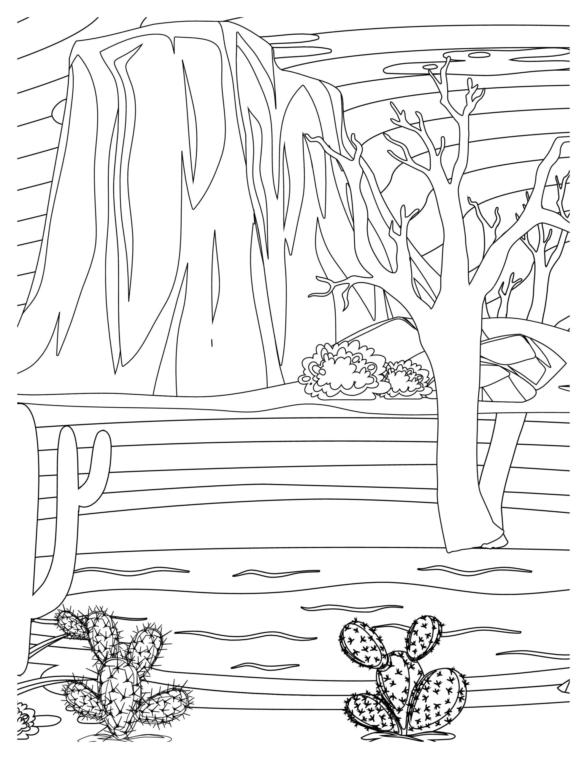 Cactus Oasis Coloring Pages: Desert-Inspired Fun!