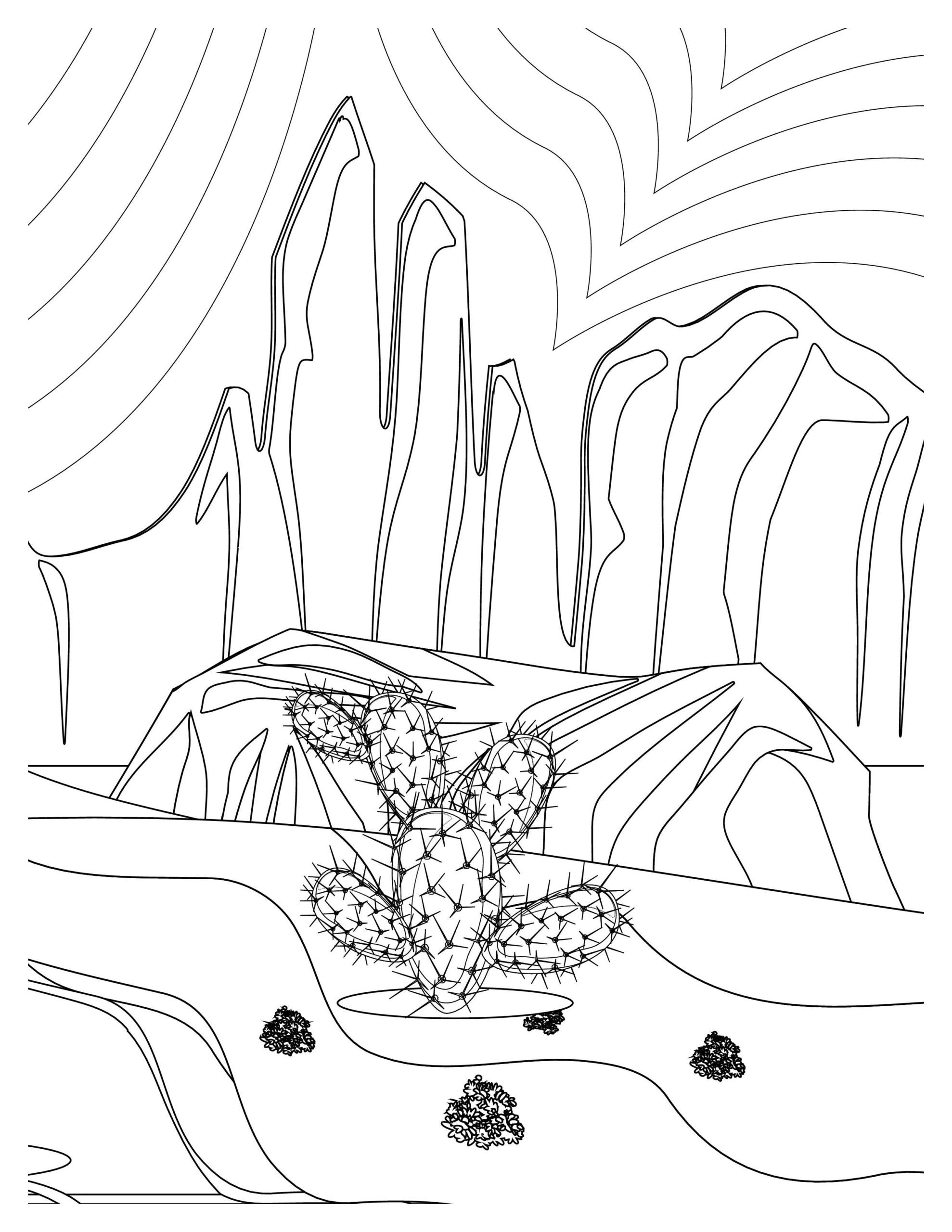 Cactus Oasis Coloring Pages: Desert-Inspired Fun!