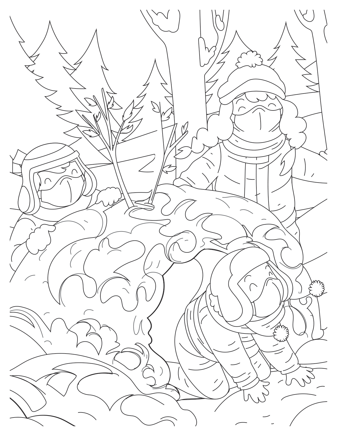 Holiday Sweater Coloring Pages: Relaxing Art Activities