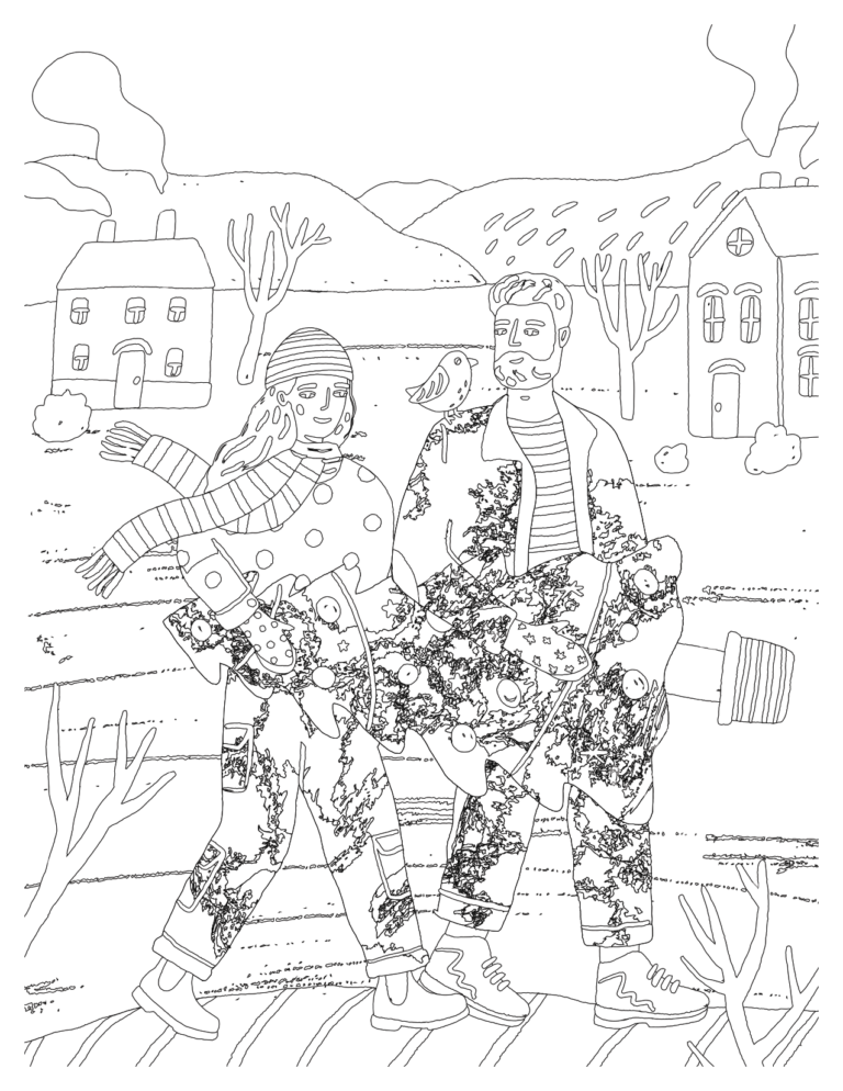 Holiday Sweater Coloring Pages: Relaxing Art Activities