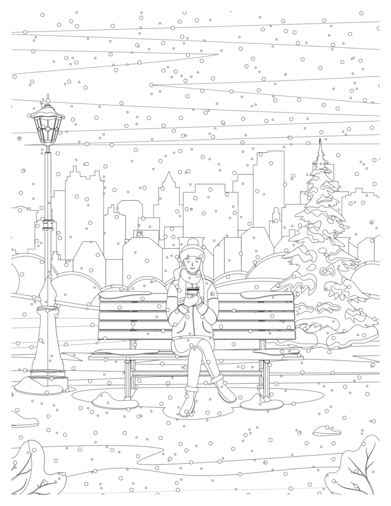 Holiday Sweater Coloring Pages: Relaxing Art Activities