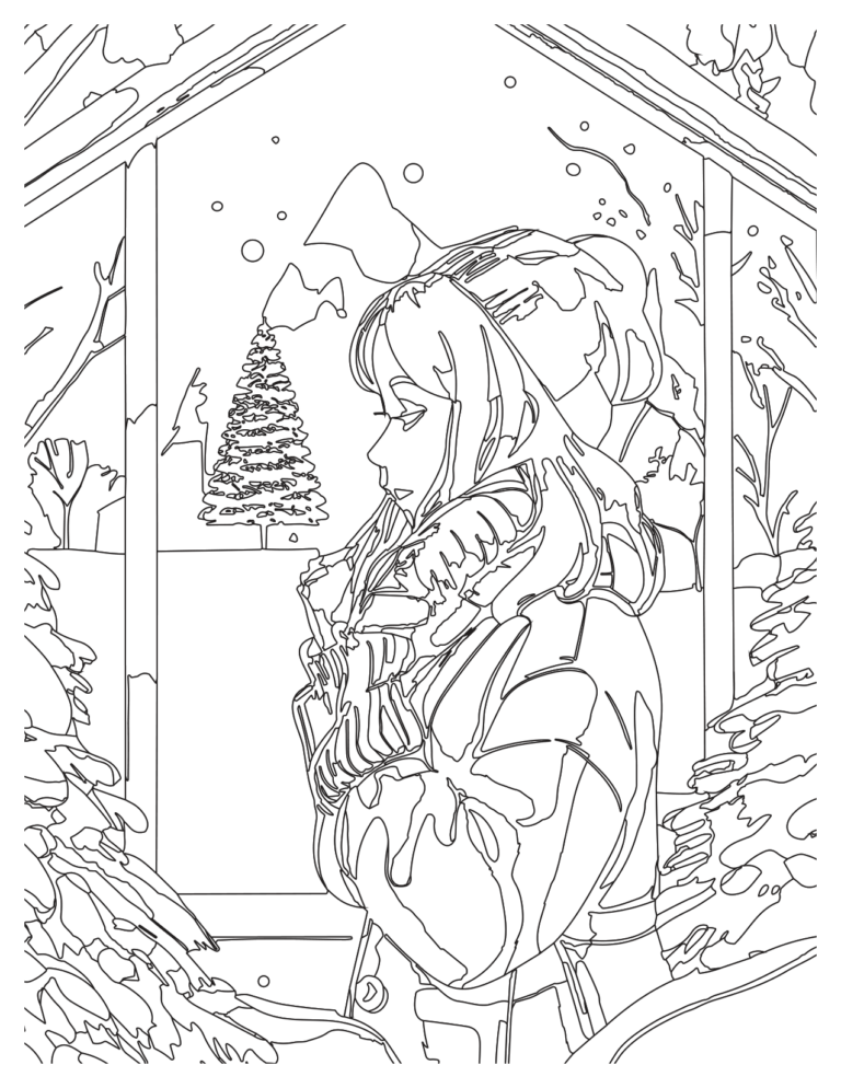 Holiday Sweater Coloring Pages: Relaxing Art Activities
