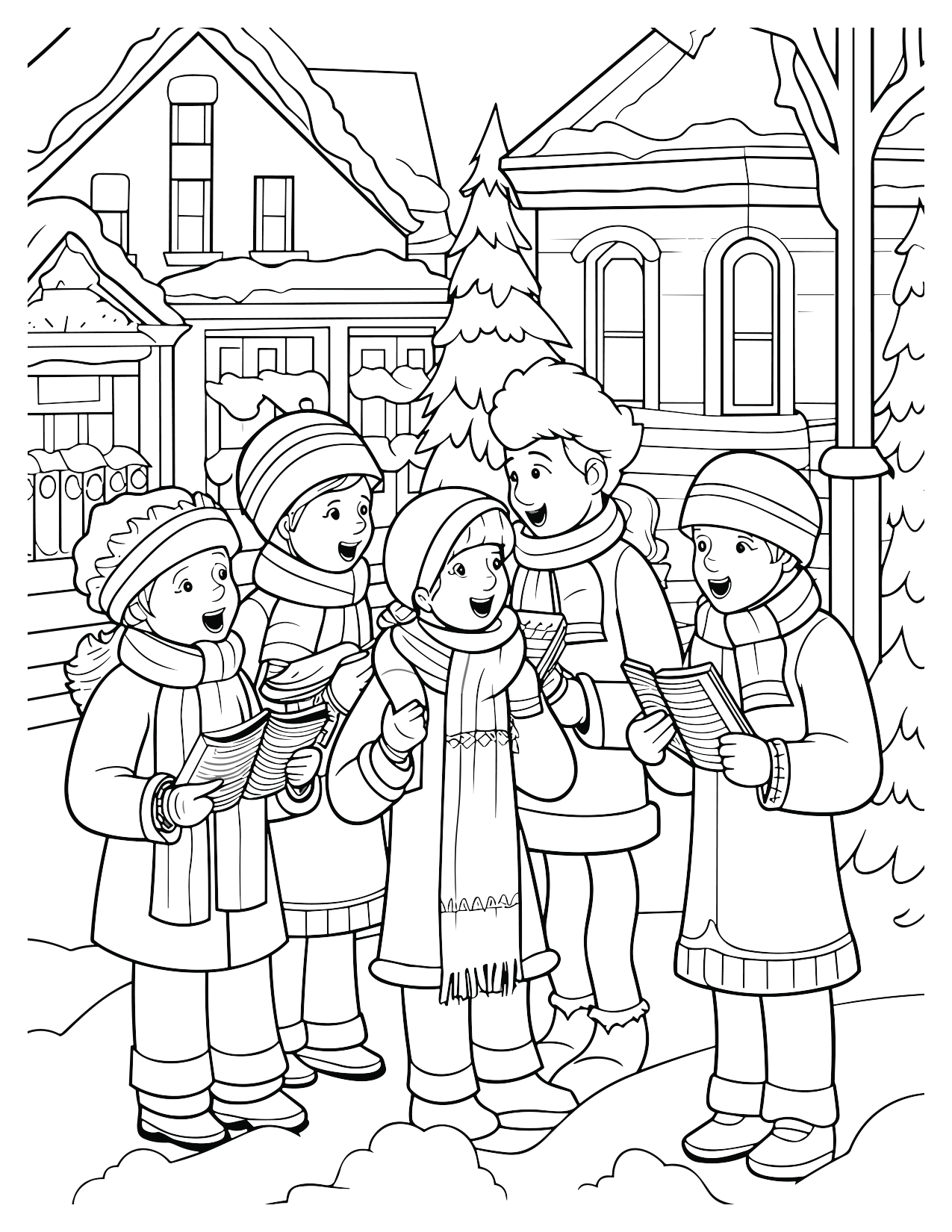 Holiday Sweater Coloring Pages: Relaxing Art Activities