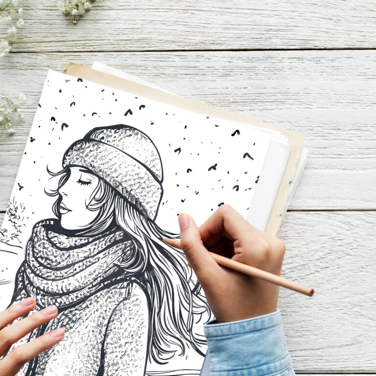 "Winter Solitude Coloring Pages | Chill Out and Color Away!"