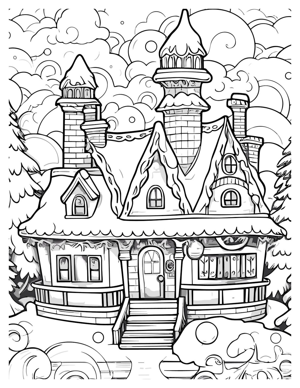 "Winter Solitude Coloring Pages | Chill Out and Color Away!"