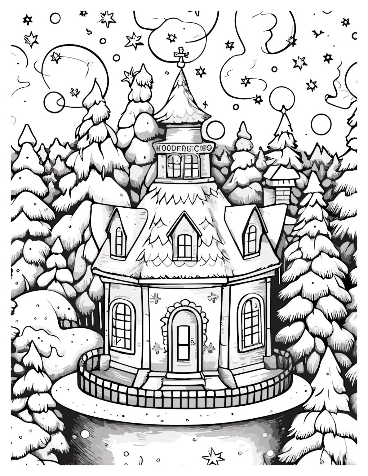 "Winter Solitude Coloring Pages | Chill Out and Color Away!"